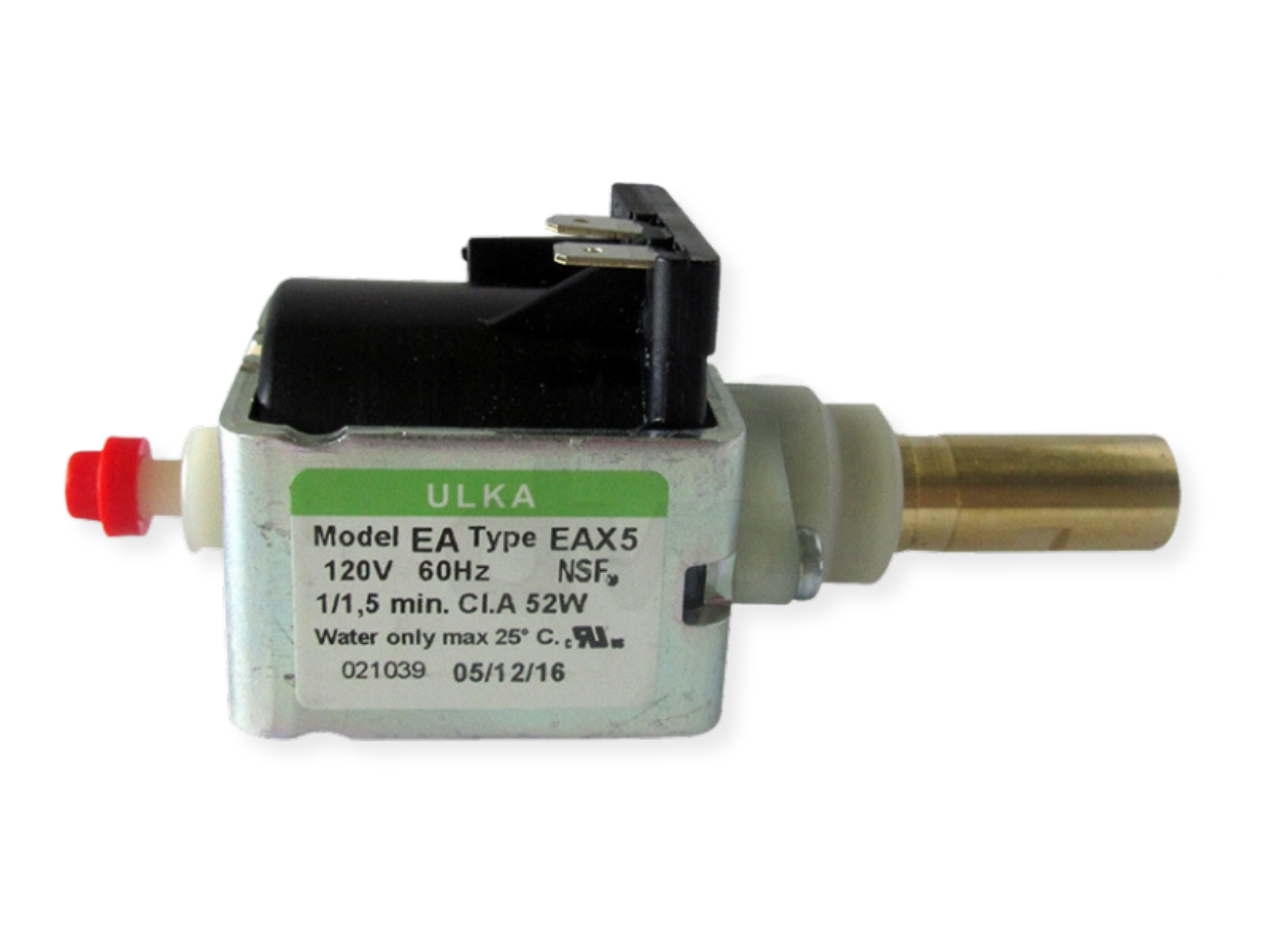 Ulka vibration pump EAX5 120V 60Hz 52W brass outlet | Pro Coffee Gear ...